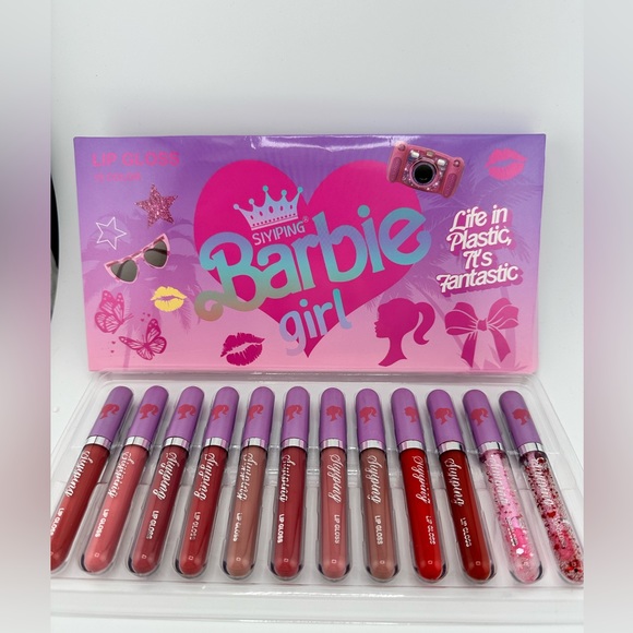 Barbie | Makeup | Barbie Girl 2 Pack Liquid Lipsticklip Gloss Combo New ...